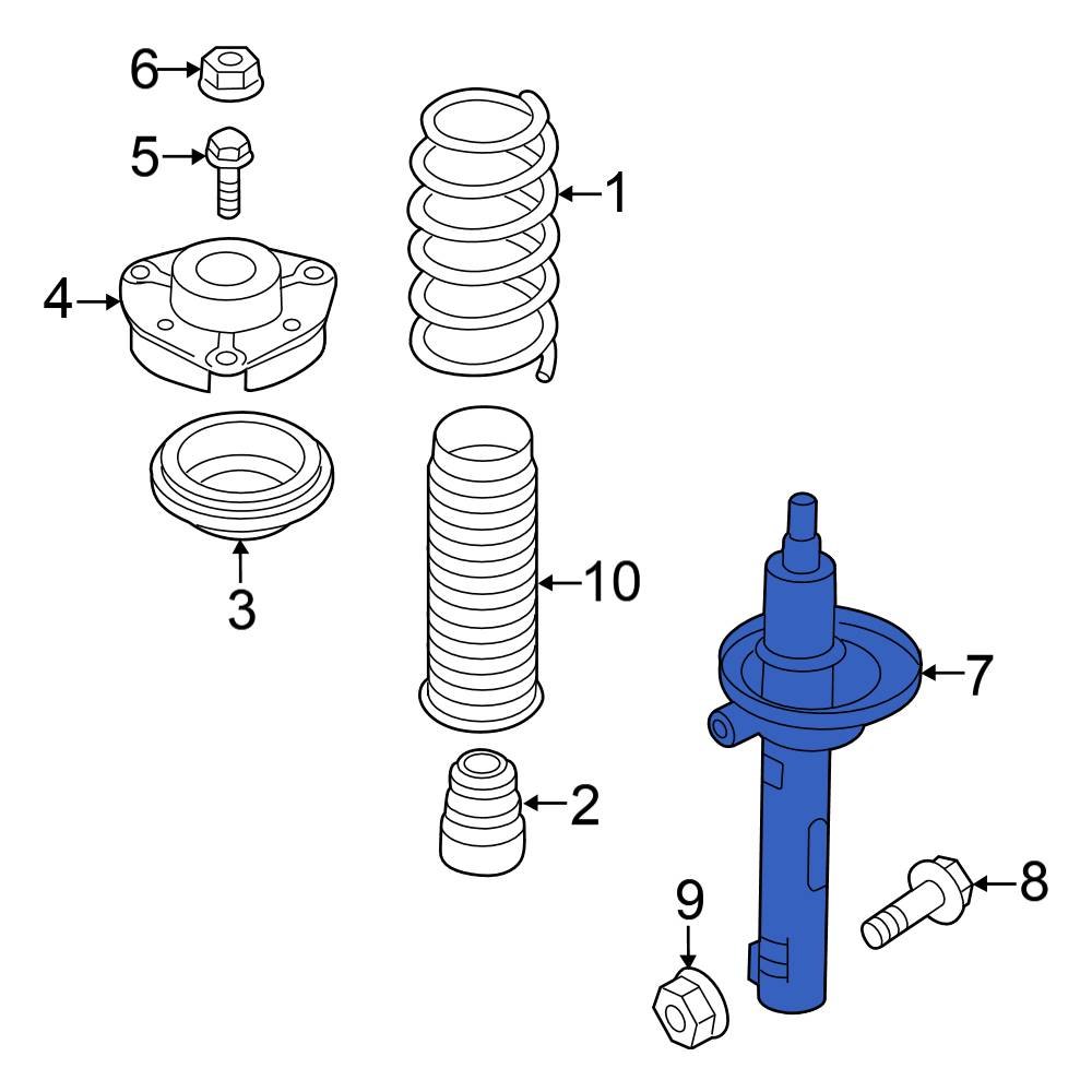 Volkswagen OE 561413031L - Front Suspension Strut