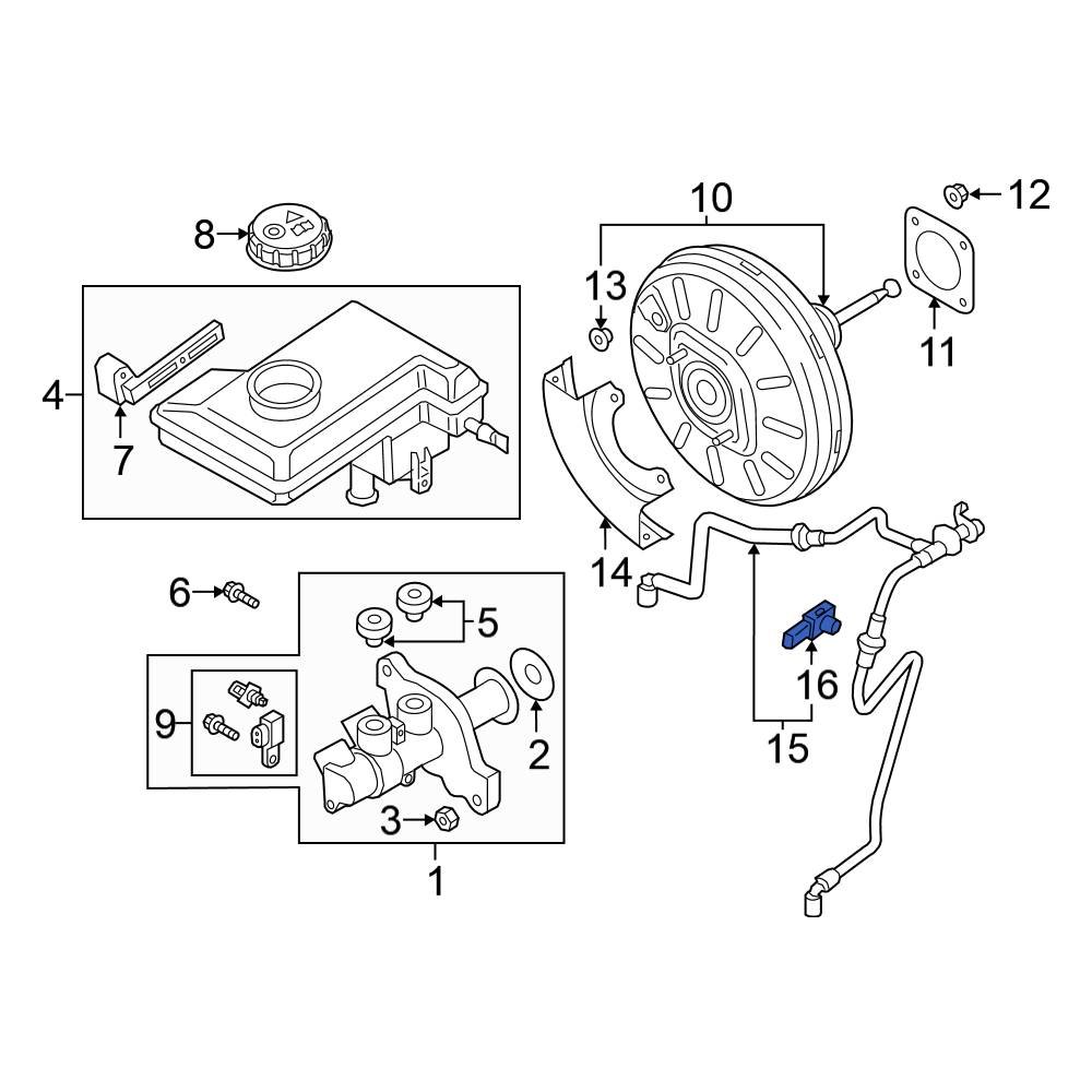 Volkswagen OE 5Q0906207B - Brake Fluid Pressure Sensor