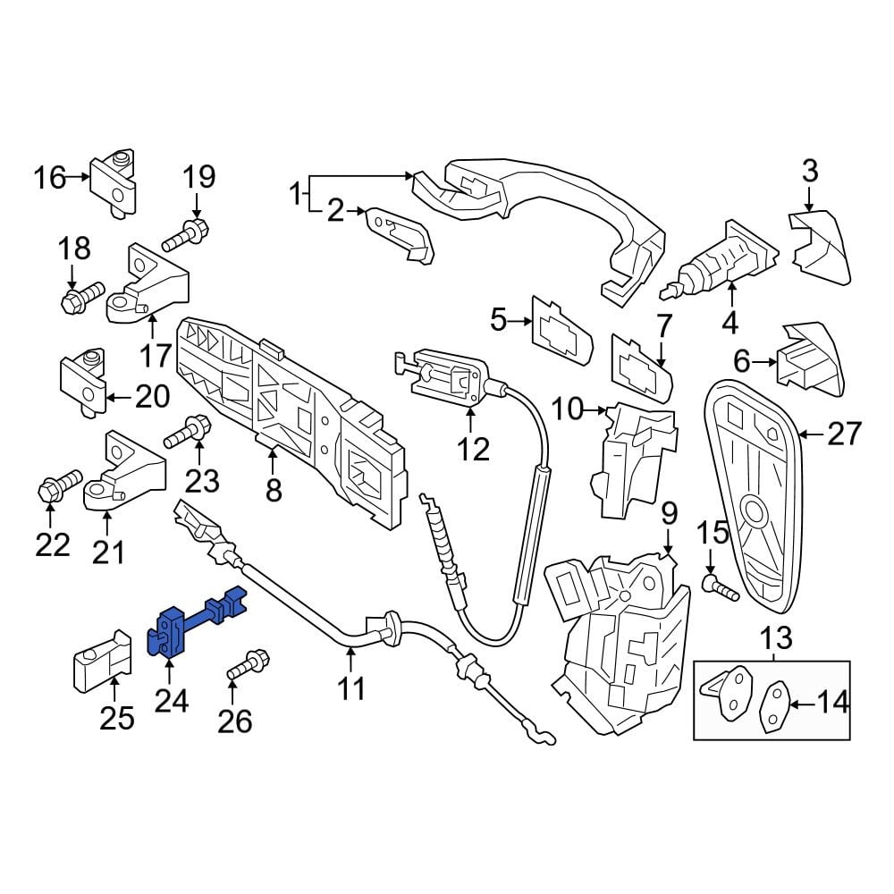 Volkswagen OE 3CN837249 - Front Door Check