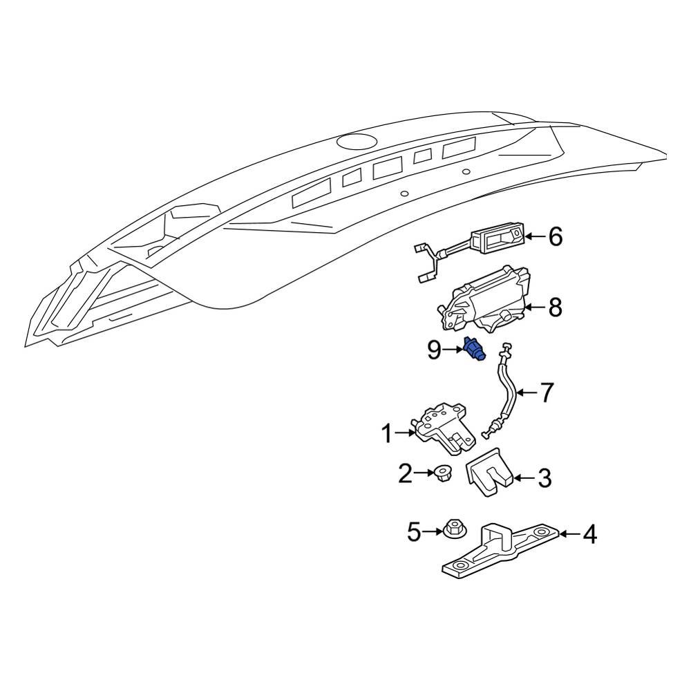 Volkswagen OE 3G0854719B - Tailgate Lift Motor Bracket