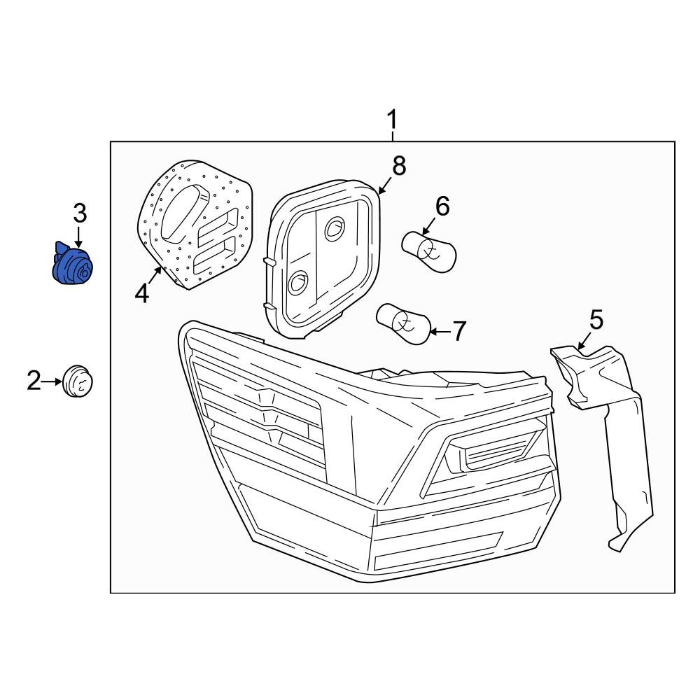 Volkswagen OE 5TA945300 - Tail Light Nut