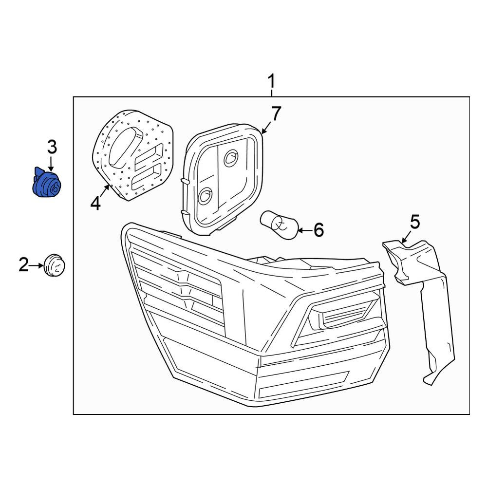 Volkswagen OE 5TA945300 - Tail Light Nut