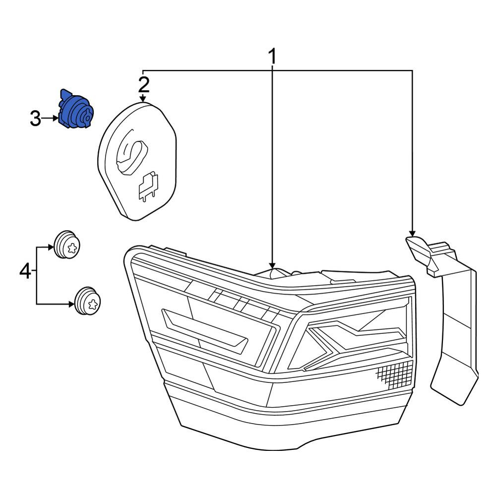 Volkswagen OE 5TA945300 - Tail Light Nut