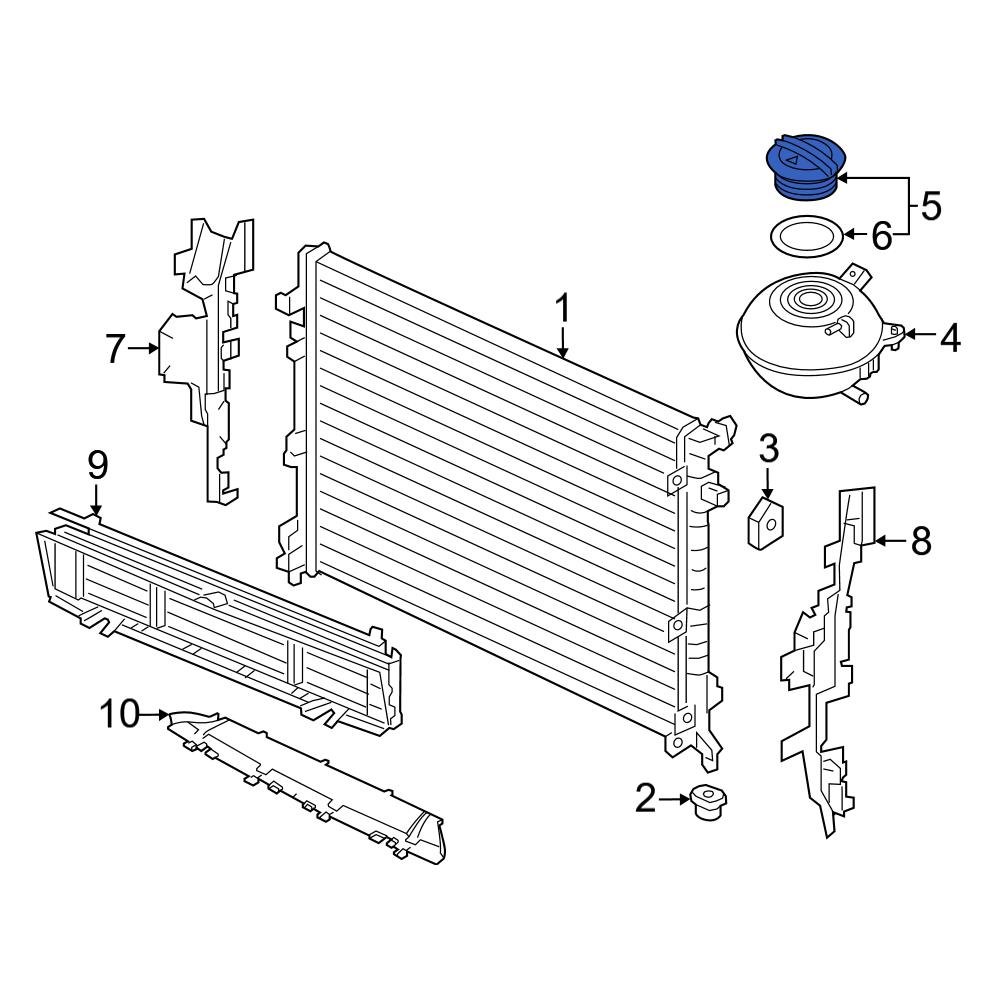 Volkswagen OE 2Q0121321A - Engine Coolant Reservoir Cap