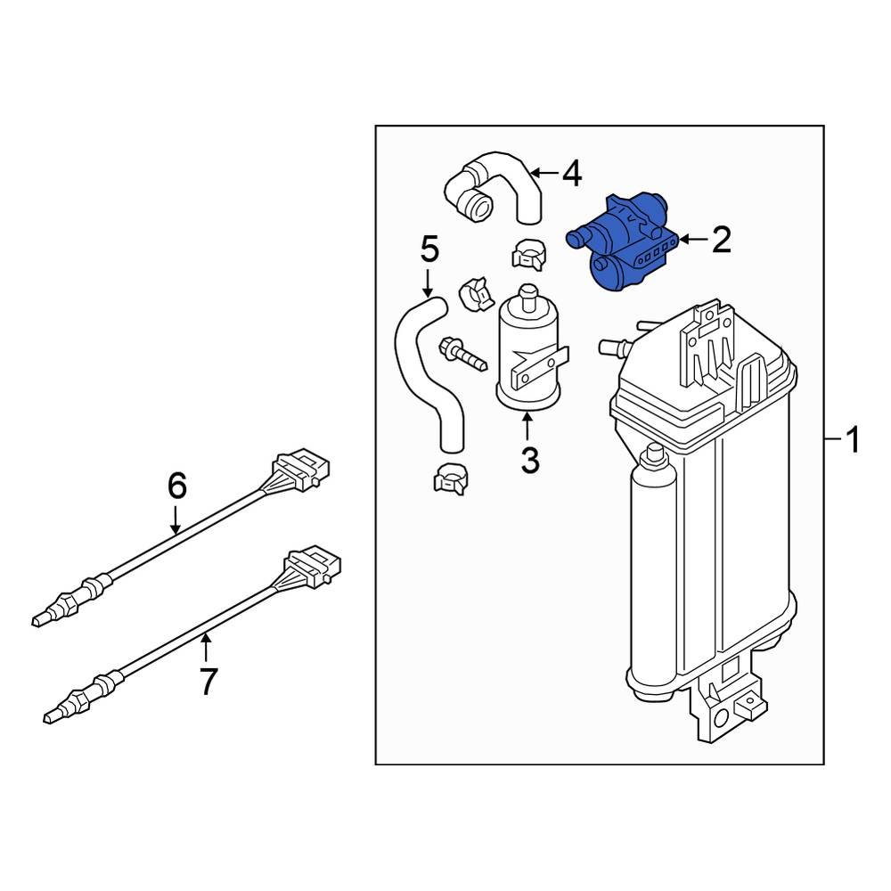 Volkswagen OE 7L0906243F - Evaporative Emissions System Leak Detection Pump