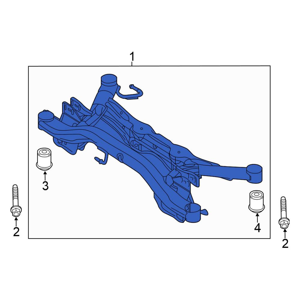 Volkswagen OE 3QF505235N - Rear Suspension Subframe Crossmember
