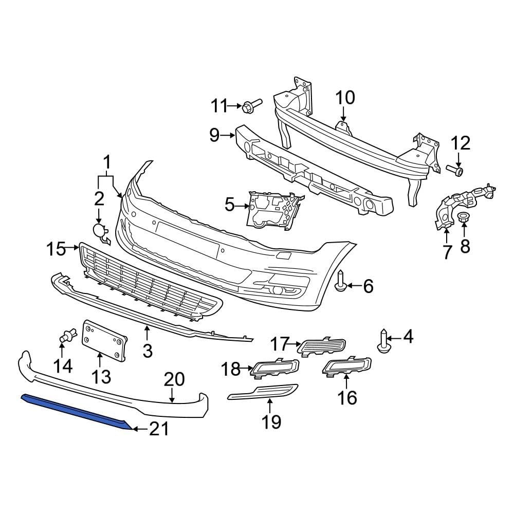 Volkswagen OE 5GM807434B9B9 - Rear Outer Valance Panel