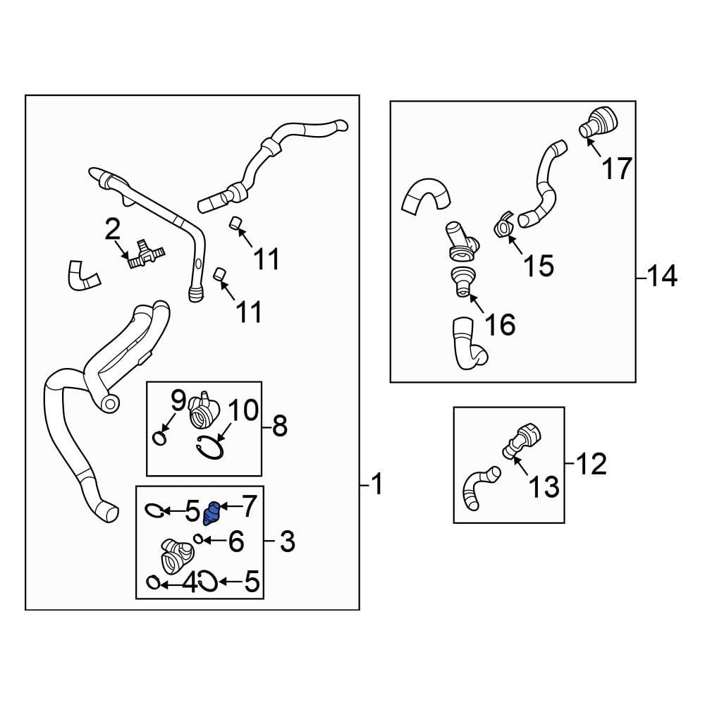 Volkswagen OE 03F919501B - Engine Coolant Temperature Sensor