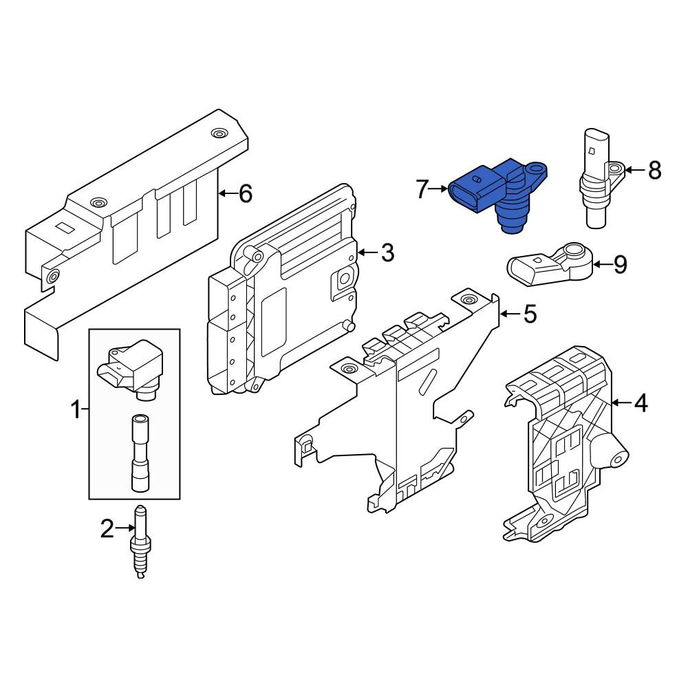 Volkswagen OE 04C907601K - Engine Camshaft Position Sensor