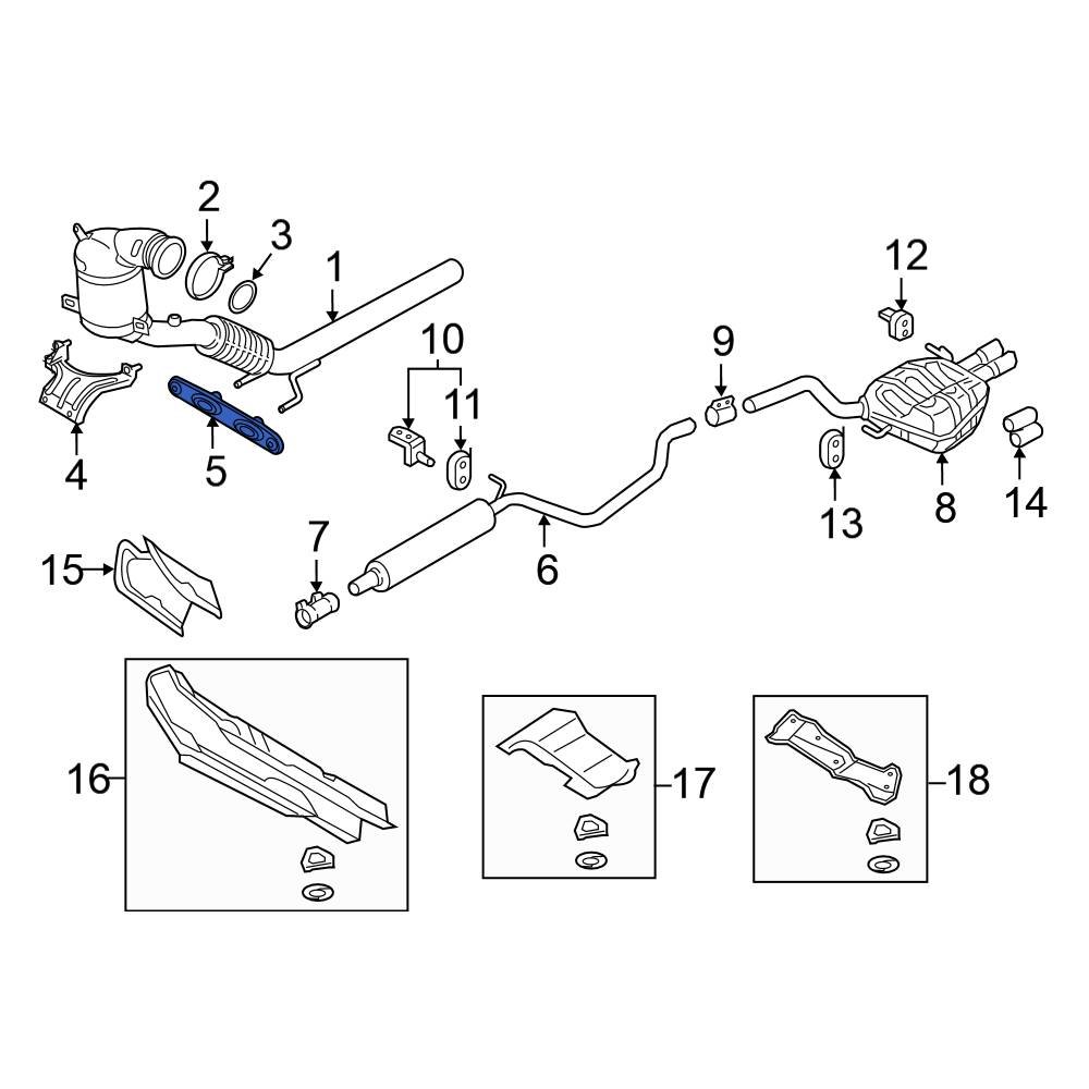 Volkswagen OE 1K0253144AE - Catalytic Converter Bracket