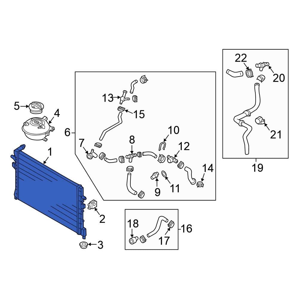 Volkswagen OE 5Q0121251HQ - Radiator