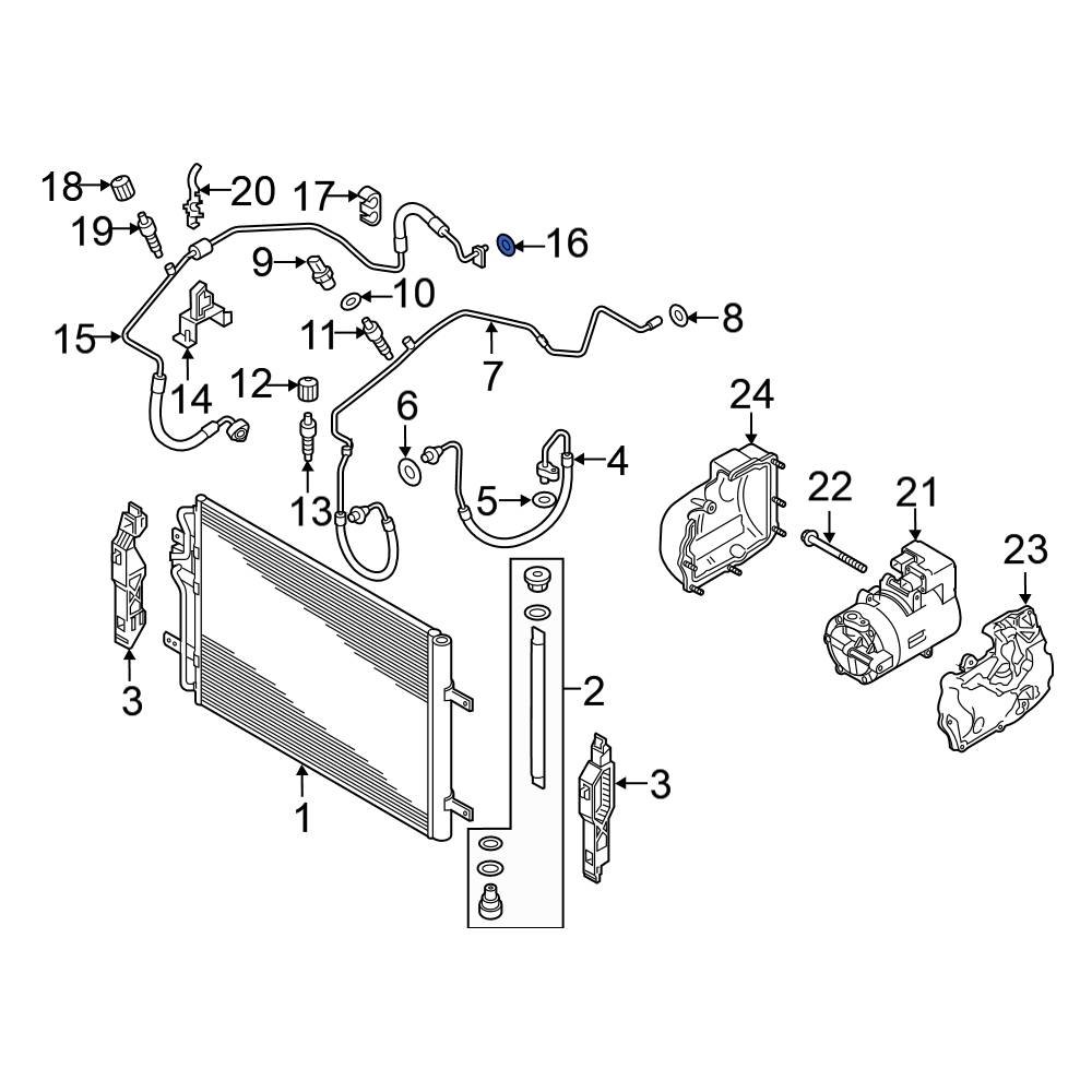 Volkswagen OE 4E0260749B - A/C Line O-Ring