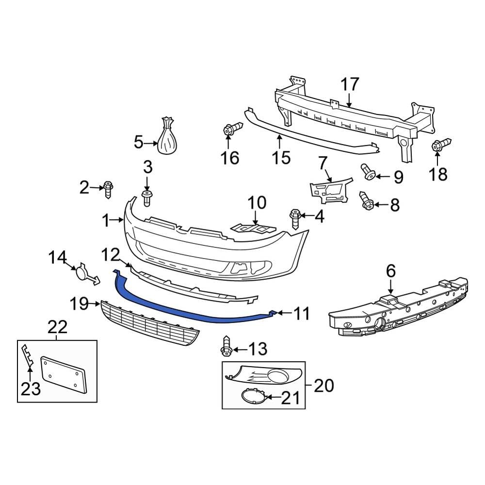 Volkswagen OE 5K0805903A9B9 - Front Valance Panel