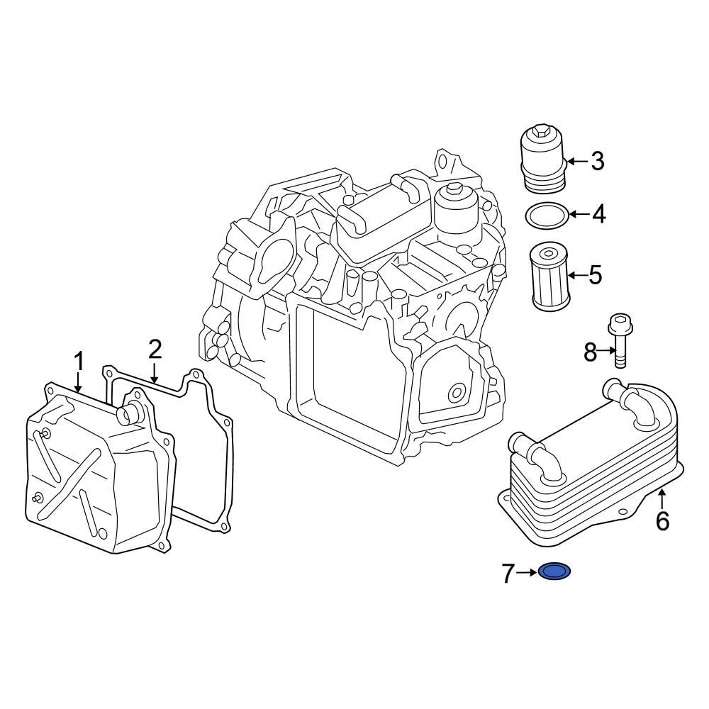 Volkswagen OE WHT008226 - Automatic Transmission Oil Cooler O-Ring