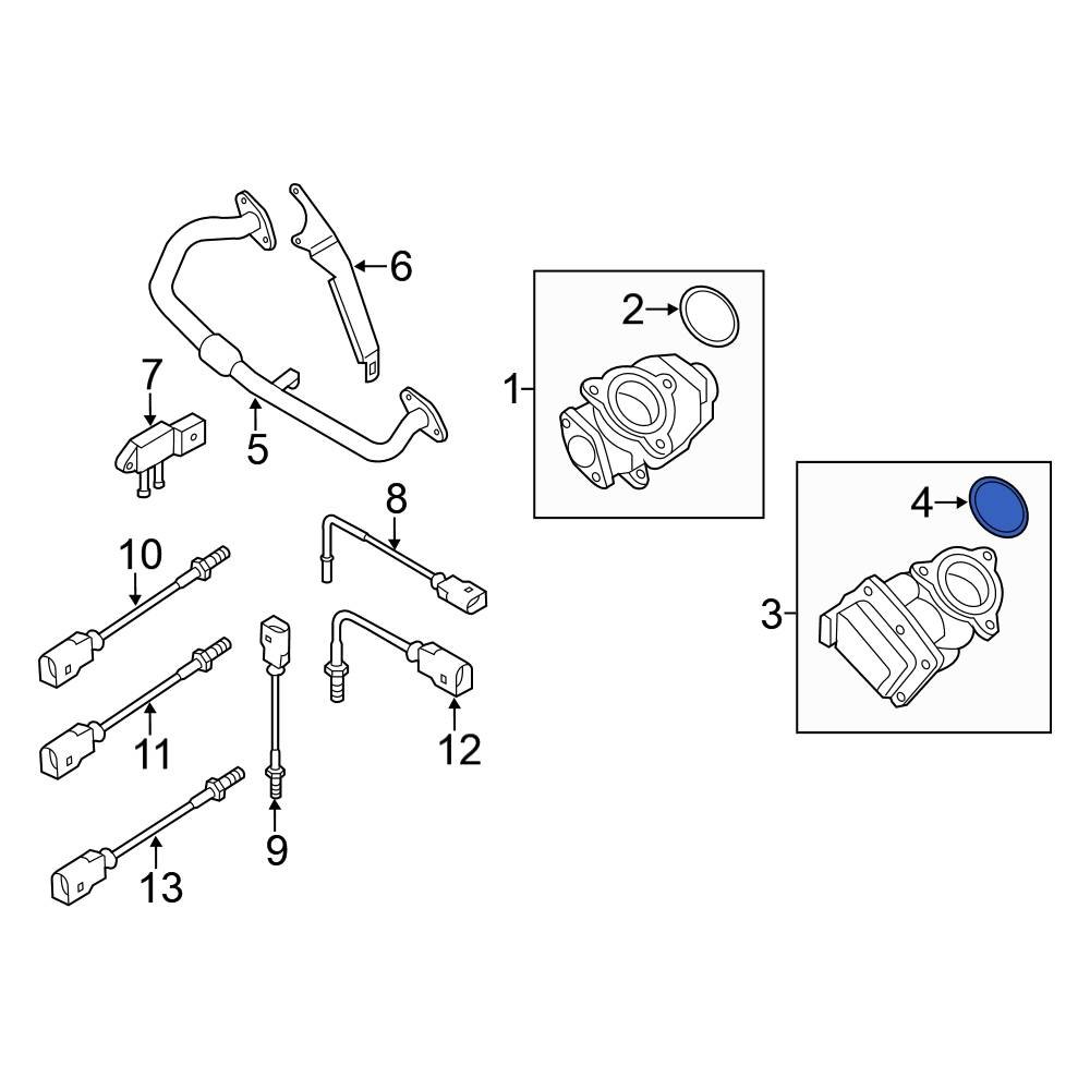 Volkswagen OE 03L131547B - Exhaust Back Pressure Regulator Gasket