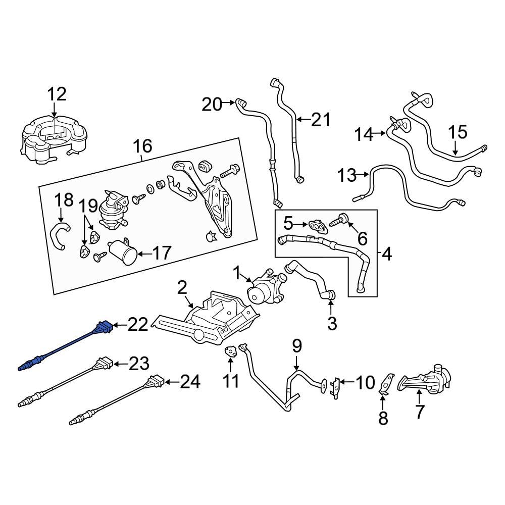 Volkswagen OE 1K0998262N - Front Oxygen Sensor