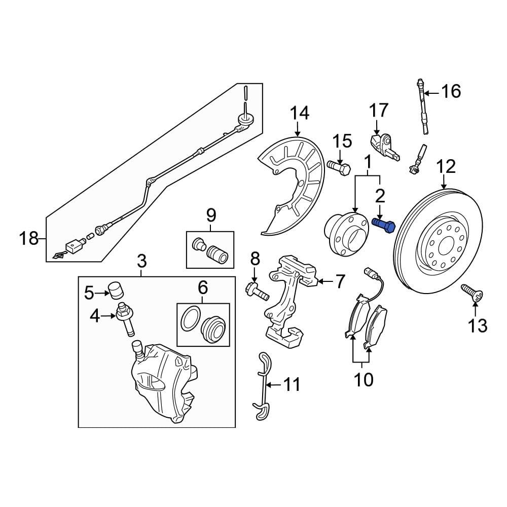 Volkswagen OE WHT005437A - CV Joint Bolt