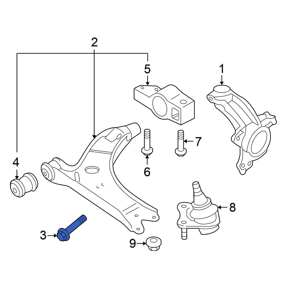 Volkswagen OE WHT000228 - Rear Lower Alignment Camber Adjusting ...