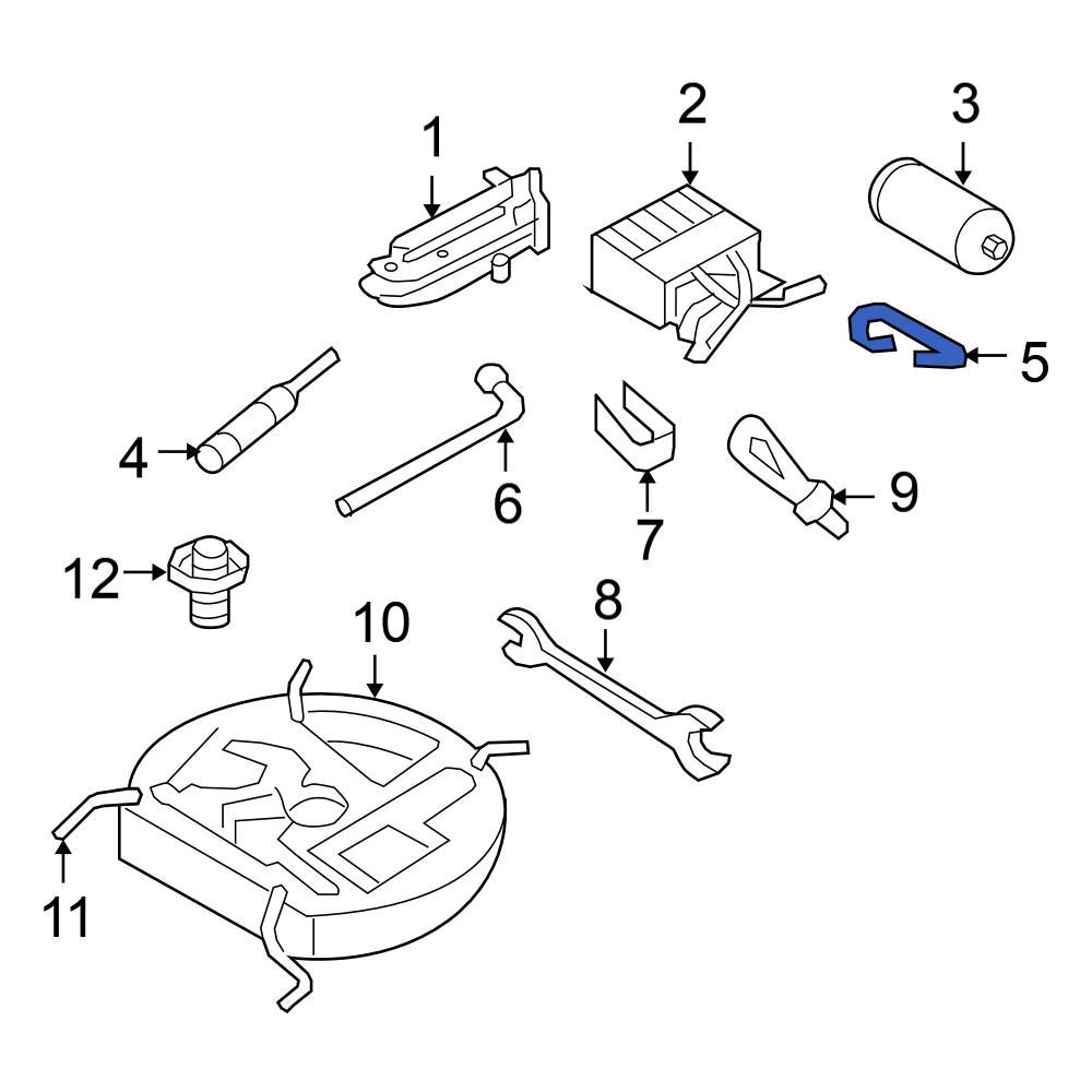 Volkswagen OE 6X0012243 - Multi Purpose Tool Set