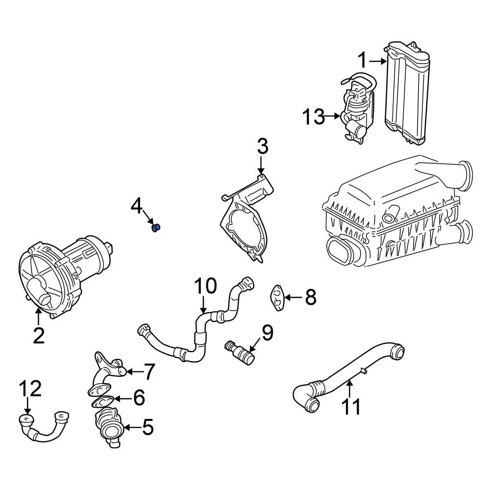 Volkswagen OE 06A133567A - Secondary Air Injection Pump Insulator