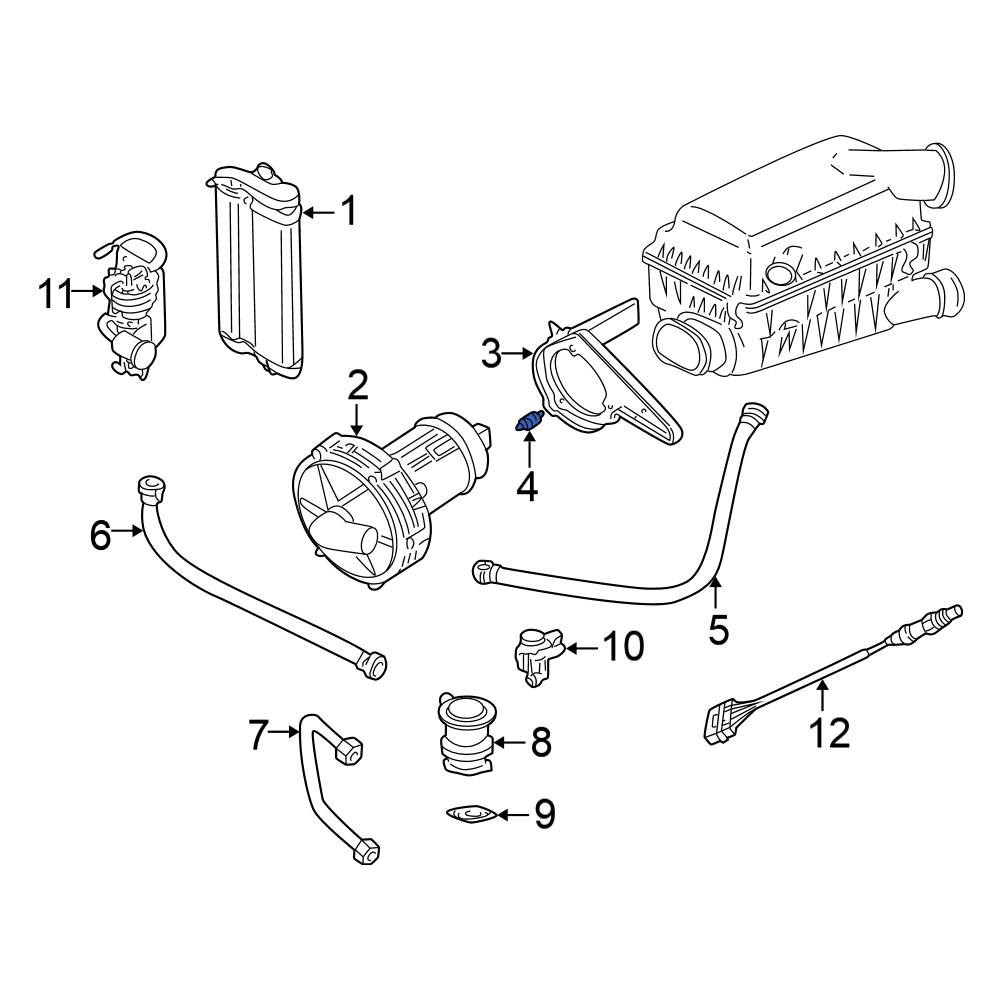 Volkswagen OE 06A133567A - Secondary Air Injection Pump Insulator
