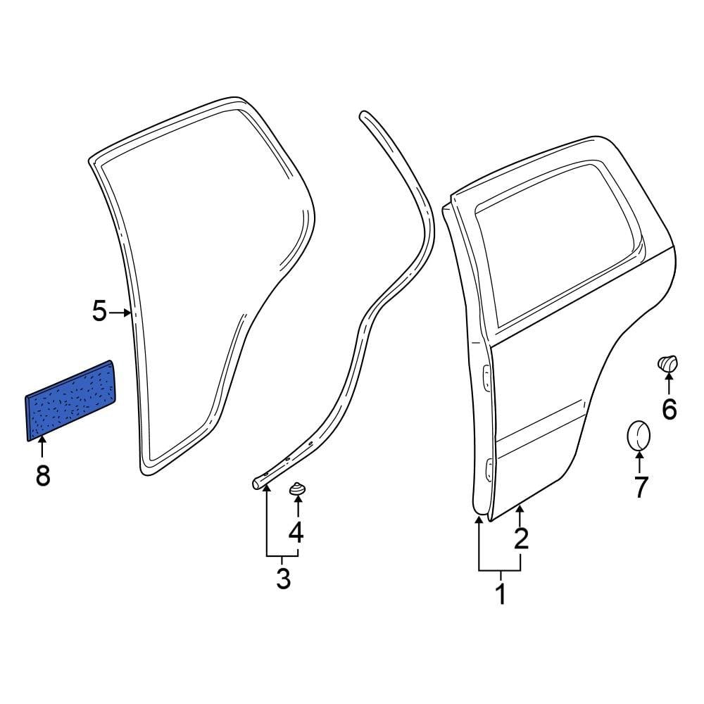 Volkswagen OE 323863950 - Rear Sound Absorber