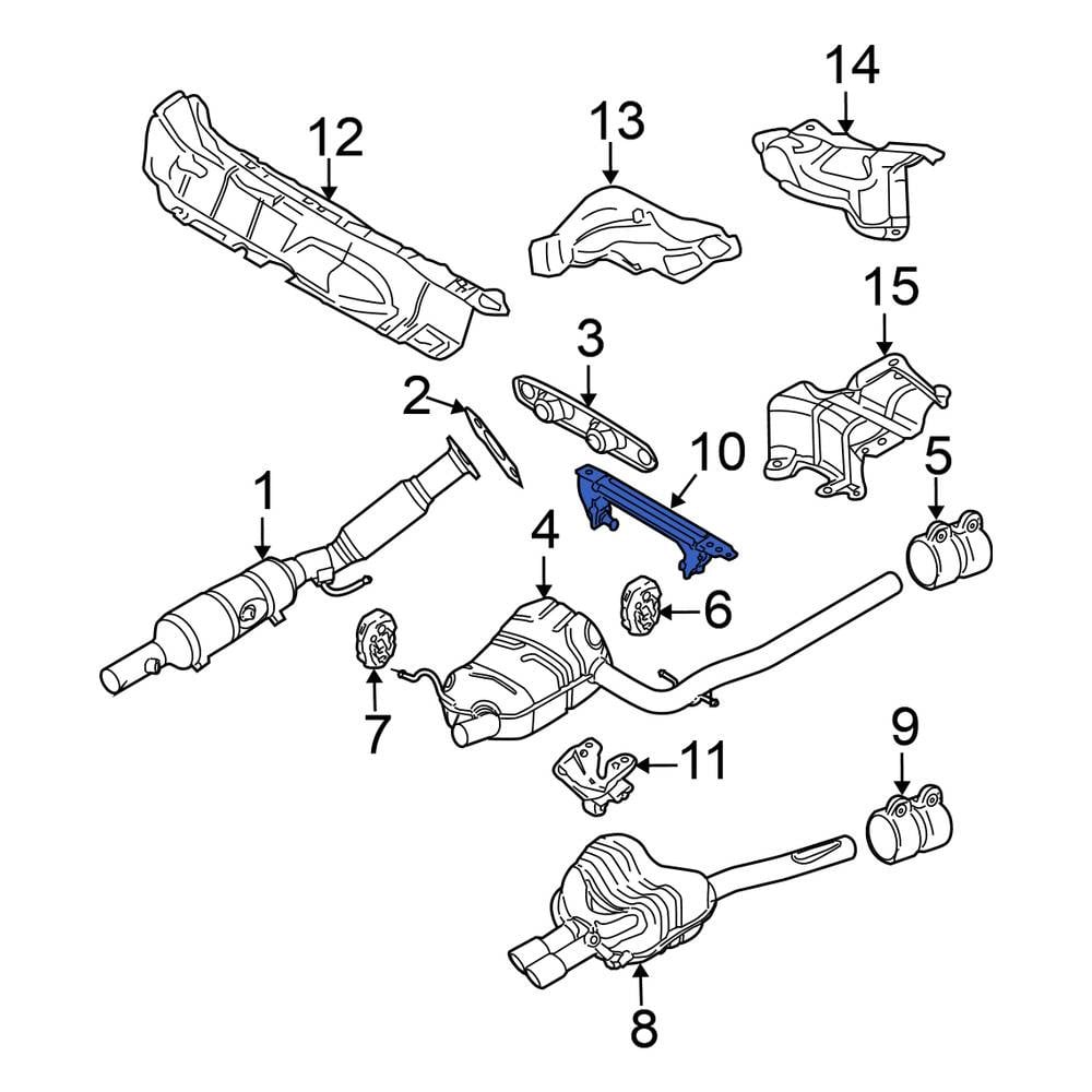 Volkswagen OE 1K0253147D - Exhaust System Hanger