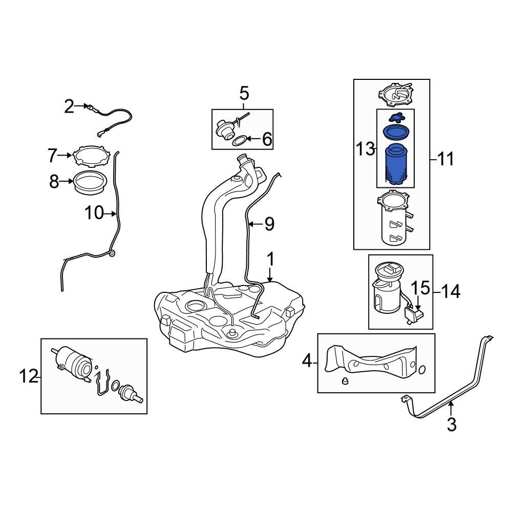 Volkswagen OE 1K0127434A - Fuel Filter Element