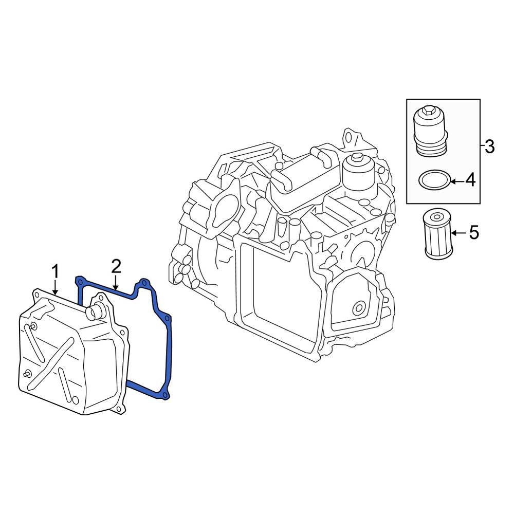 Volkswagen OE 02E321371E - Automatic Transmission Cover Gasket