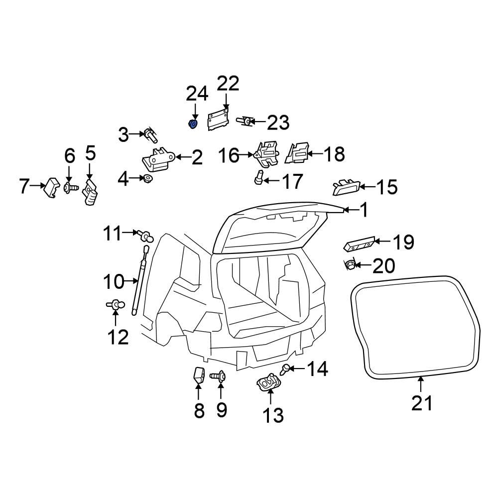 Volkswagen OE WHT007341 - Rear License Plate Bracket Nut