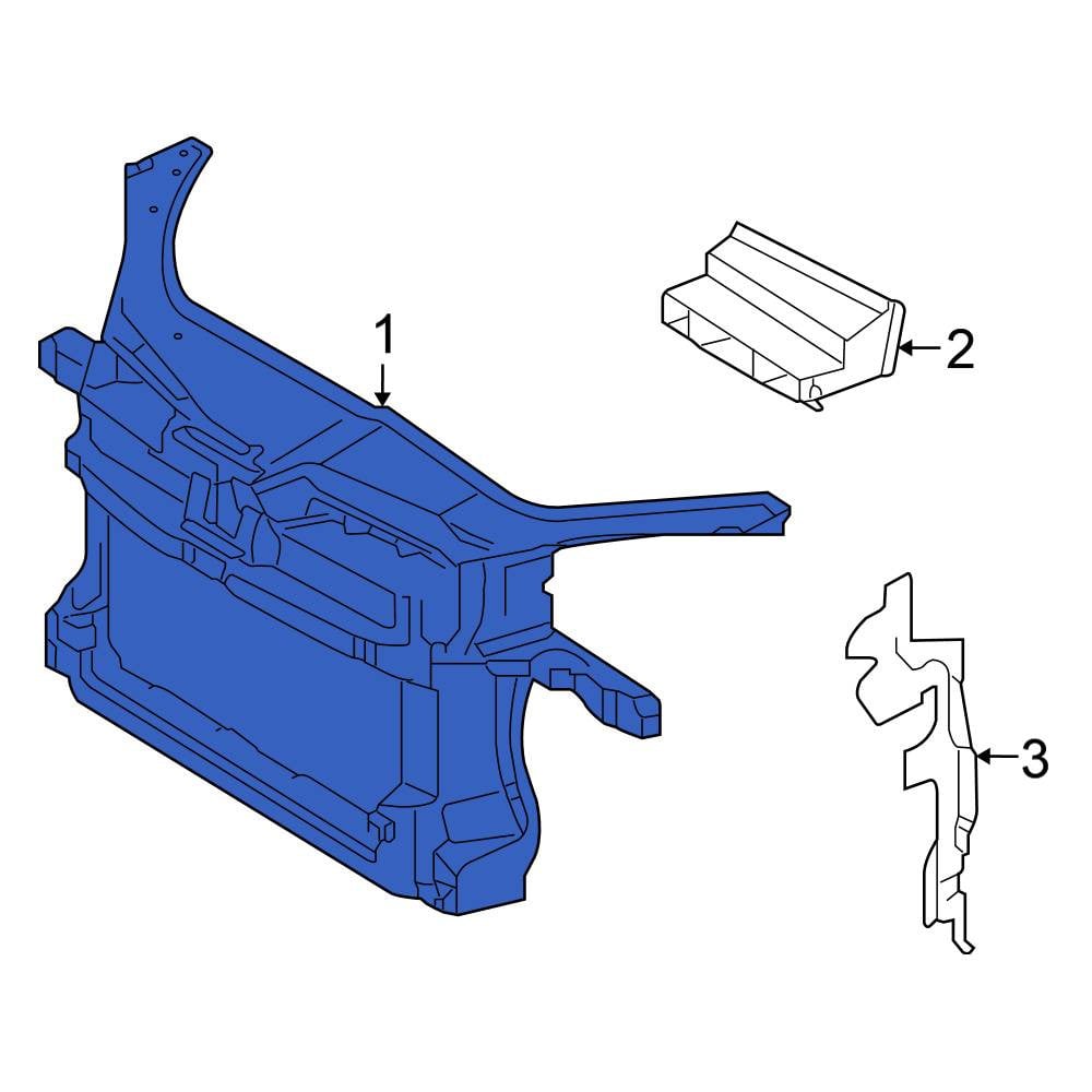Volkswagen OE 1K0805588S - Front Radiator Support Panel