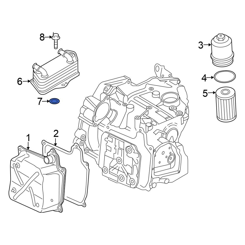 Volkswagen OE WHT008226 - Automatic Transmission Oil Cooler O-Ring