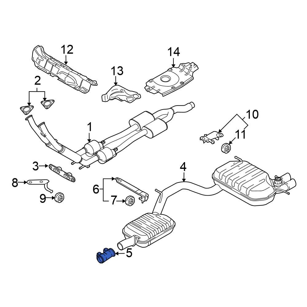 Volkswagen OE 1K0253141H - Exhaust Clamp