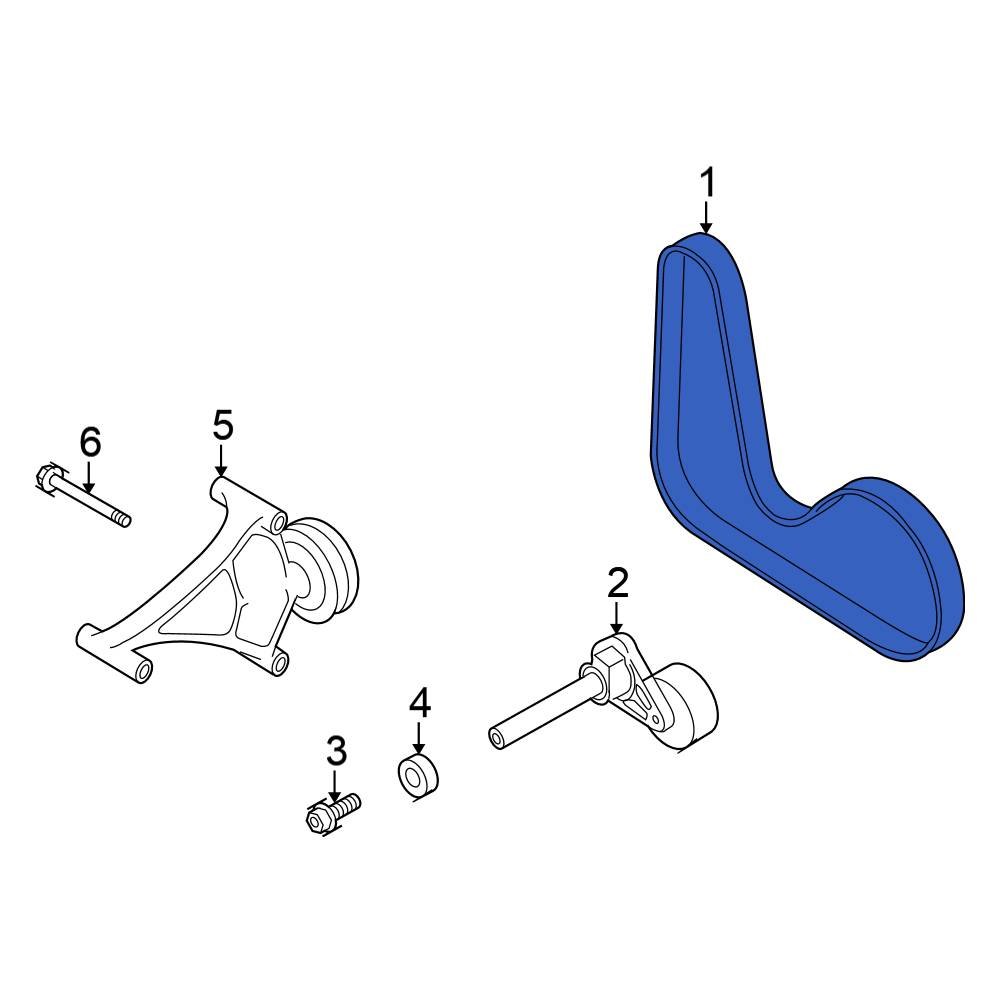 Volkswagen OE 07K145933E - Serpentine Belt