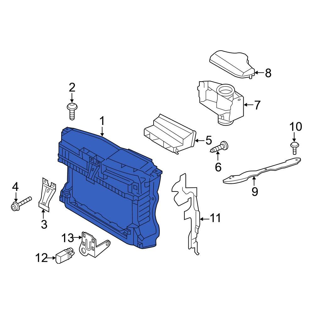 Volkswagen OE 5K0805588G - Front Radiator Support Panel