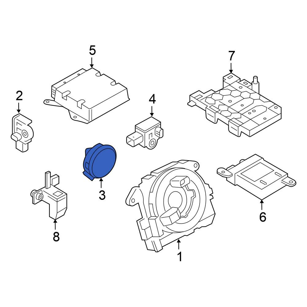 Volkswagen OE 5Q0959354A - Center Air Bag Impact Sensor