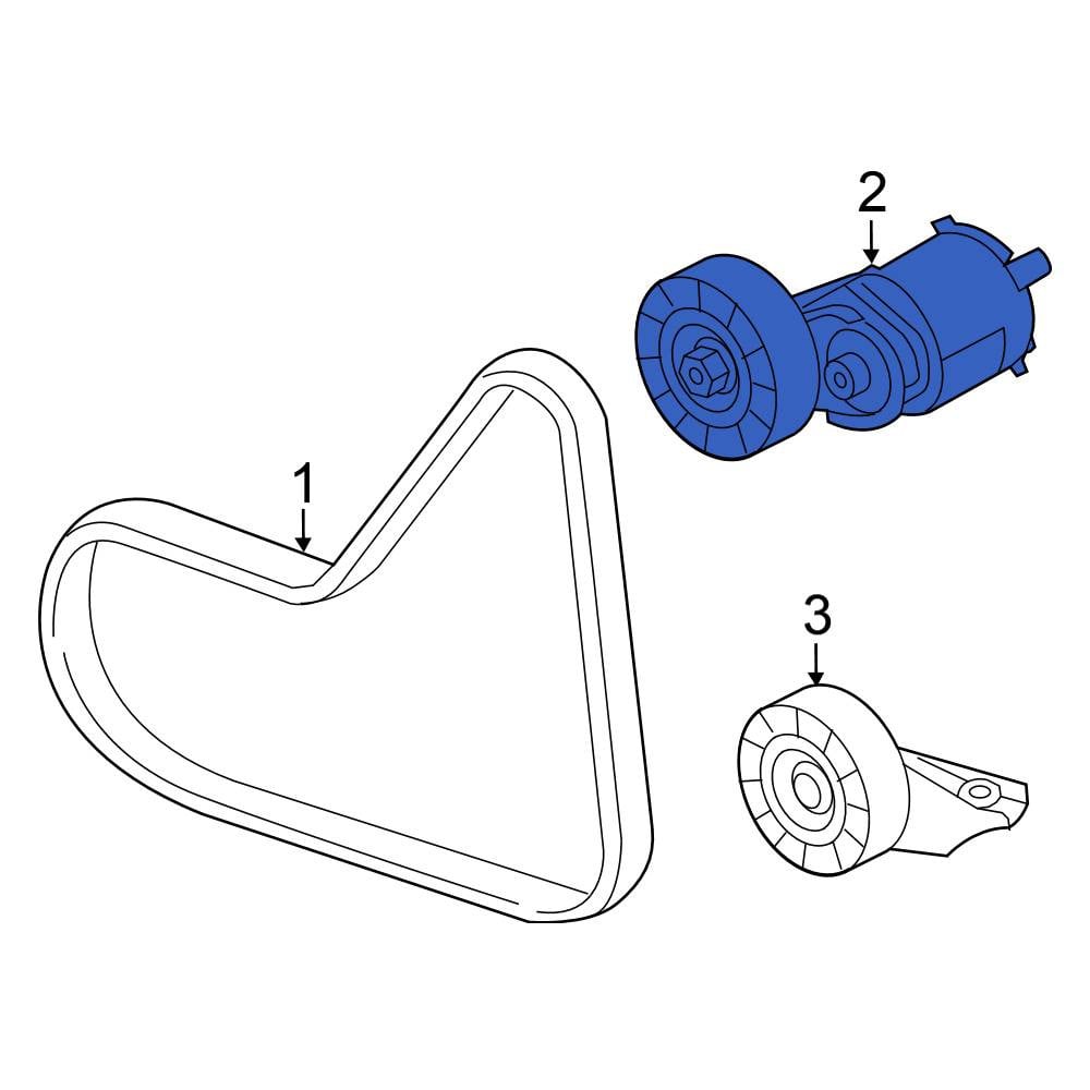 Volkswagen OE 07K903315S - Accessory Drive Belt Tensioner Assembly