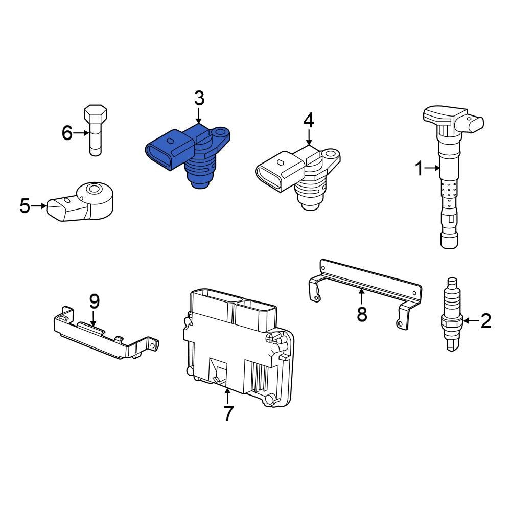 Volkswagen OE 04C907601K - Engine Camshaft Position Sensor