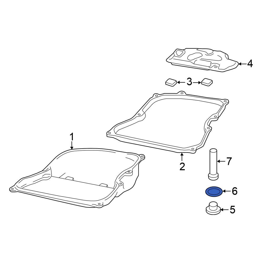 Volkswagen OE 09D321181B - Automatic Transmission Drain Plug Seal