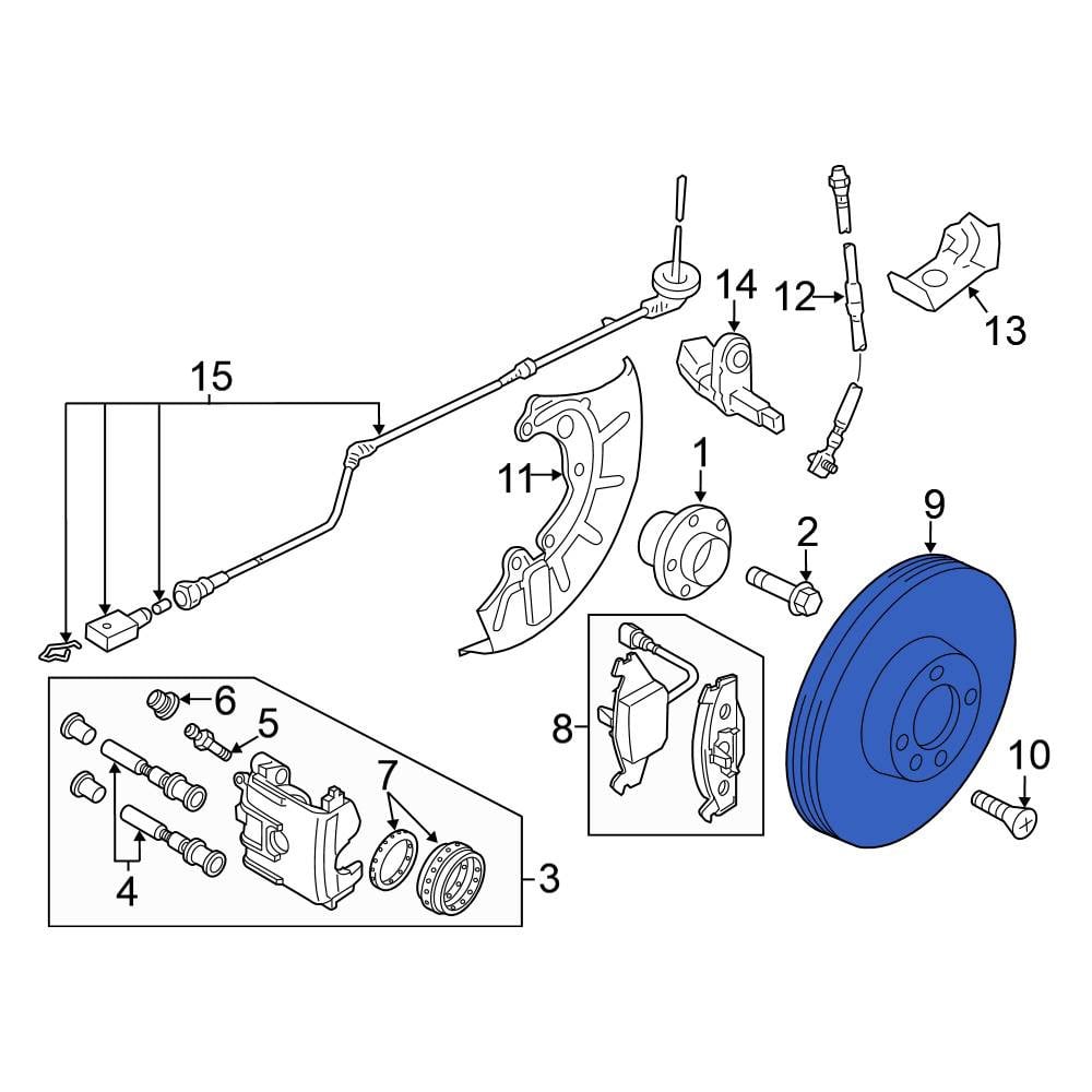 Volkswagen OE 5Q0615301H - Front Disc Brake Rotor