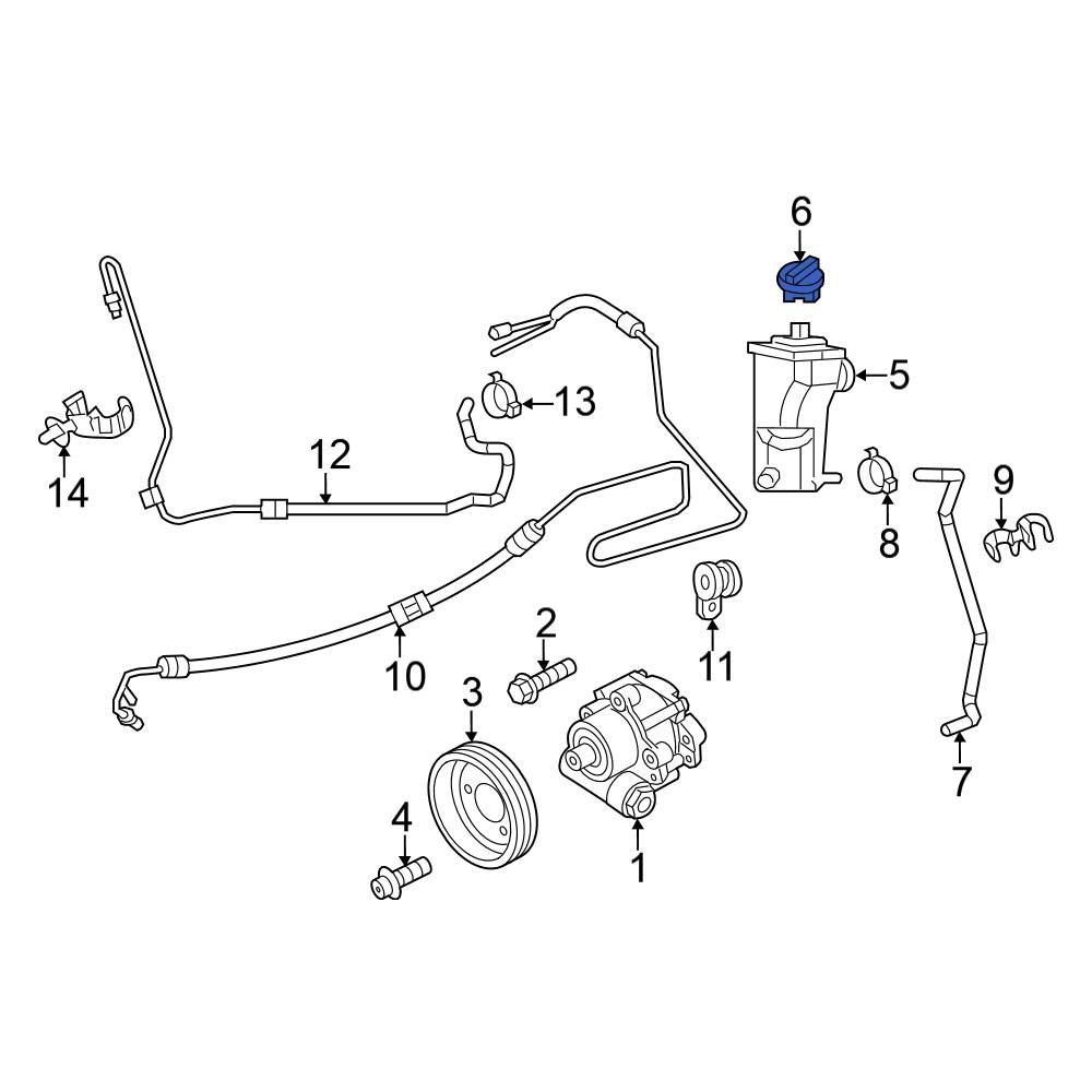 Volkswagen OE 5C0422376 - Power Steering Reservoir Cap