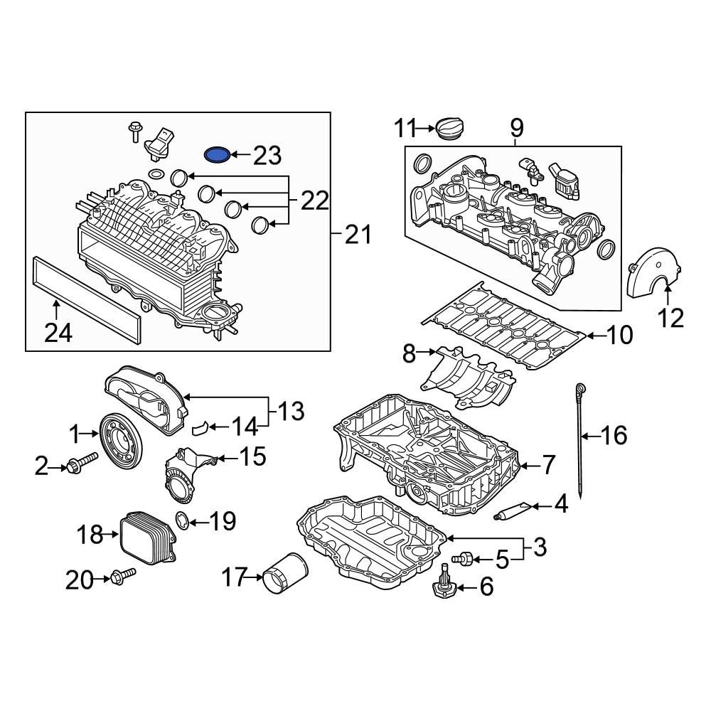 Volkswagen OE 036129717E - Engine Intake Manifold Gasket