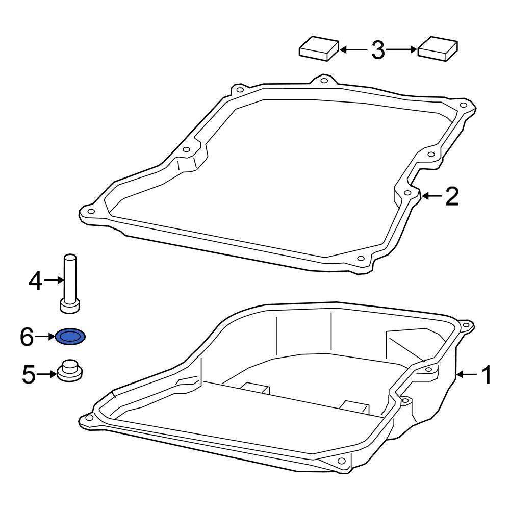 Volkswagen OE 09D321181B - Automatic Transmission Drain Plug Seal