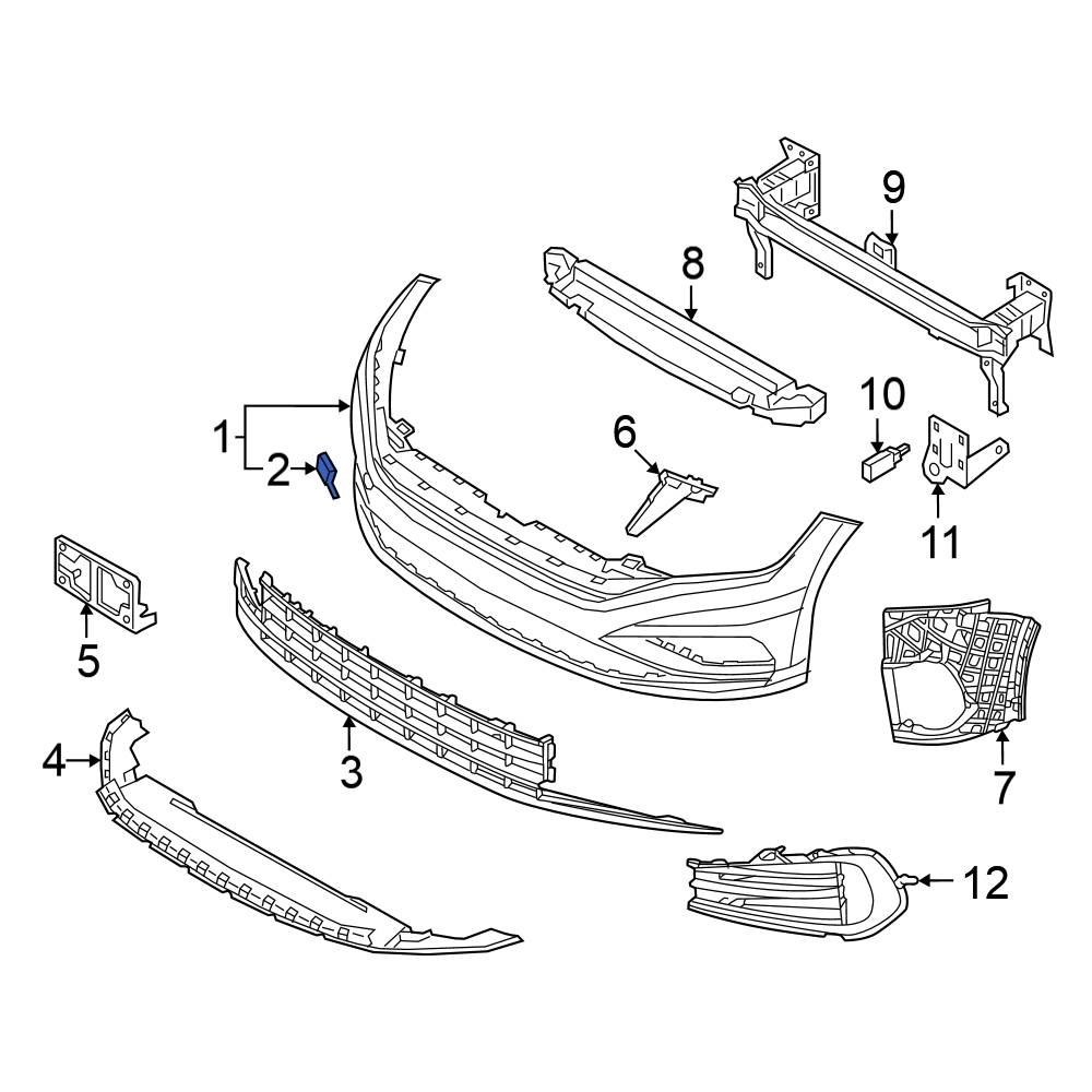 Volkswagen OE 17A807241BGRU - Front Tow Eye Cap