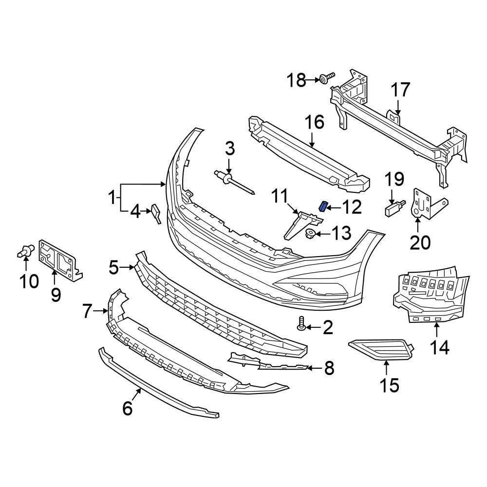 Volkswagen OE WHT003207 - Bumper Cover Nut