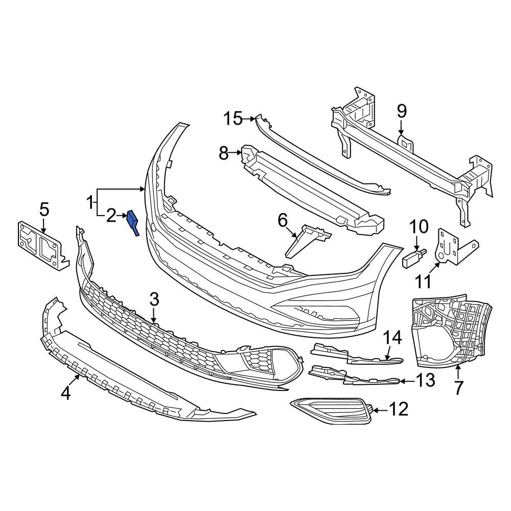 Volkswagen OE 17A807241BGRU - Front Tow Eye Cap