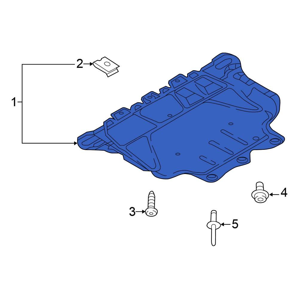 Volkswagen OE 3Q0825236C - Front Radiator Support Splash Shield