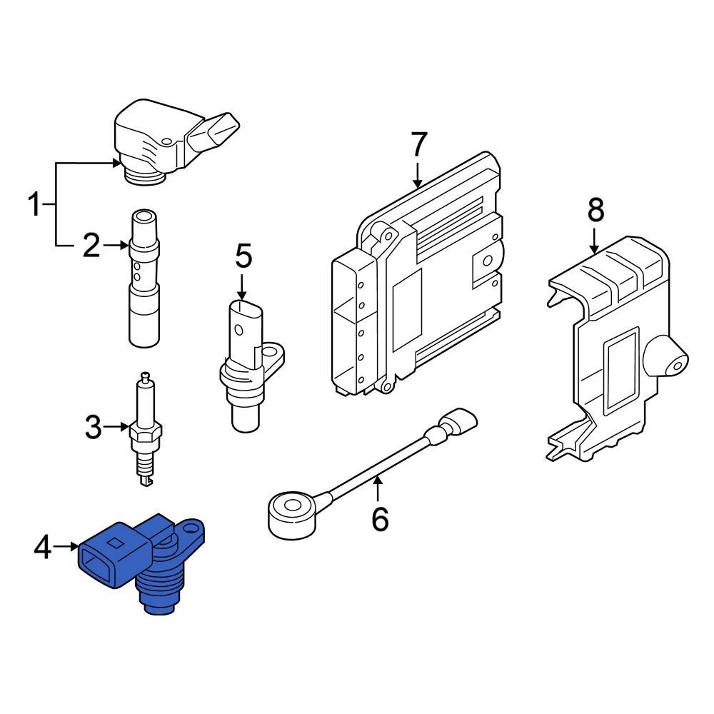 Volkswagen OE 04C907601K - Engine Camshaft Position Sensor