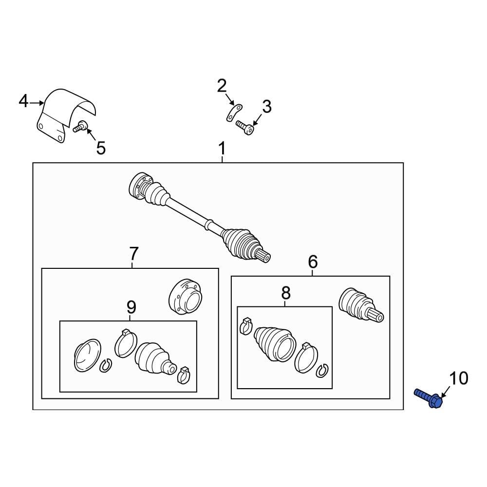Volkswagen OE WHT005437A - CV Joint Bolt