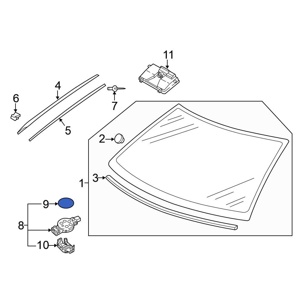Volkswagen OE 7N0955609 - Front Windshield Adhesive Kit
